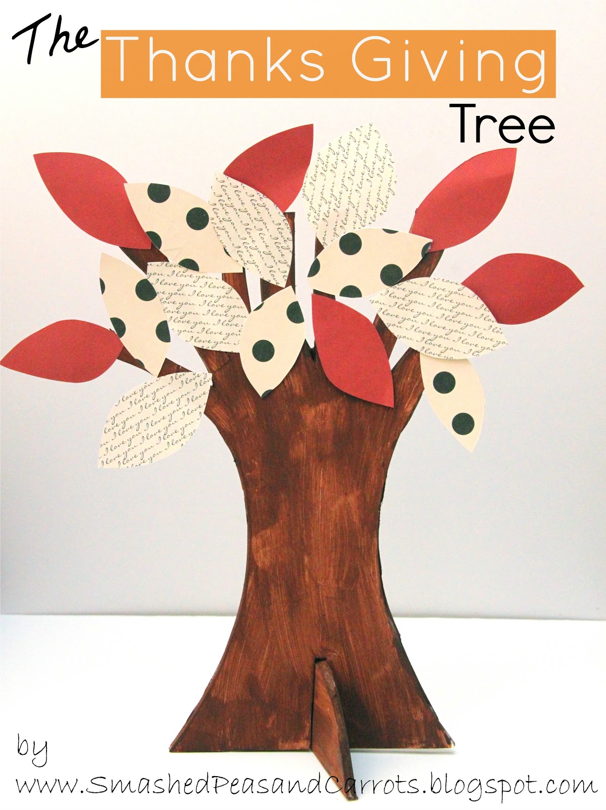 The Thanks Giving Tree-TUTORIAL & Giveaway - Smashed Peas & Carrots