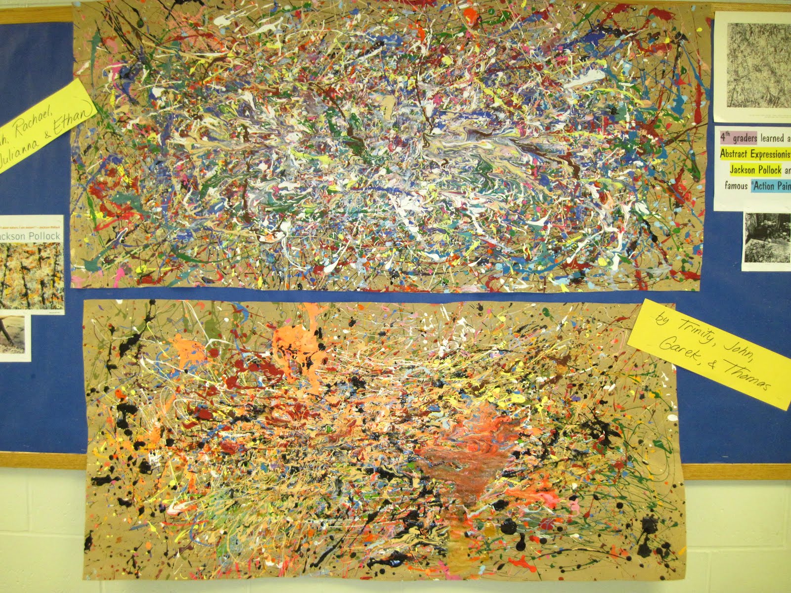 There's a Dragon in my Art Room: Jackson Pollock success!