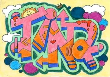 Fowler Arts: Portfolio Designs: Graffiti Names