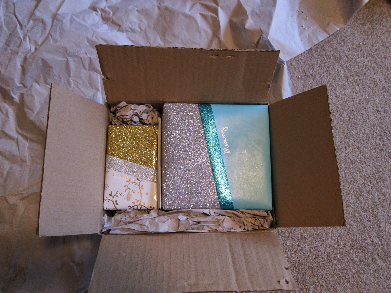 Craft by Number: Wrapping presents with two papers