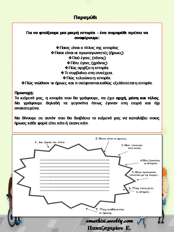 ΤΟ ΠΕΡΙΒΟΛΑΚΙ: ΓΛΩΣΣΑ Β΄ΔΗΜΟΤΙΚΟΥ (ΕΝΟΤΗΤΑ 7)