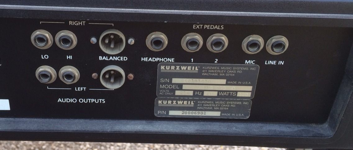 MATRIXSYNTH: Kurzweil KMS 250 SN 33101330