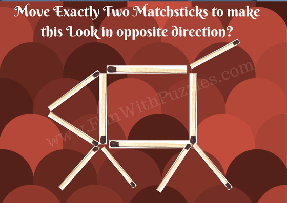 Matchstick Picture Puzzle Questions for Kids with Answers