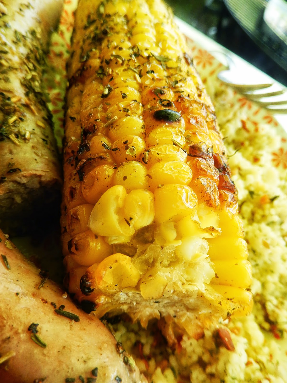 J'ai toujours aimé le jaune moutarde: Maïs grillé au barbecue avec une ...