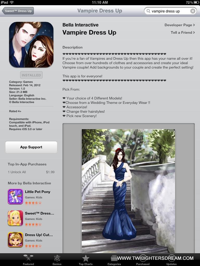 Twilighters Dream: Vampire Dress Up App