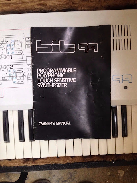 MATRIXSYNTH: White Crumar Bit 99 Synthesizer Keyboard