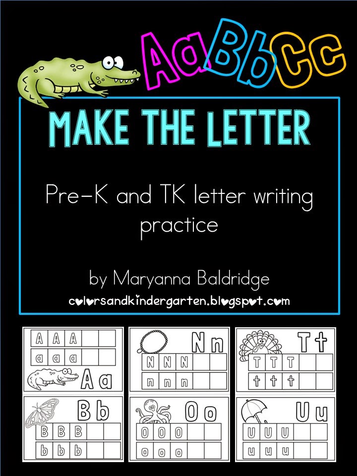 Colors and Kindergarten: Make the Letter