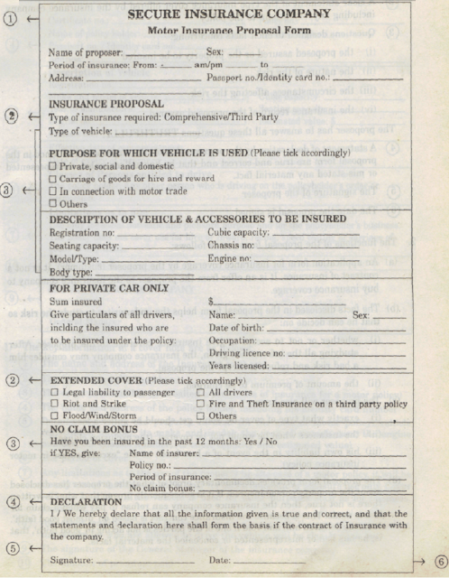 SIMPLE TOPIC: Main Document Used in Insurance