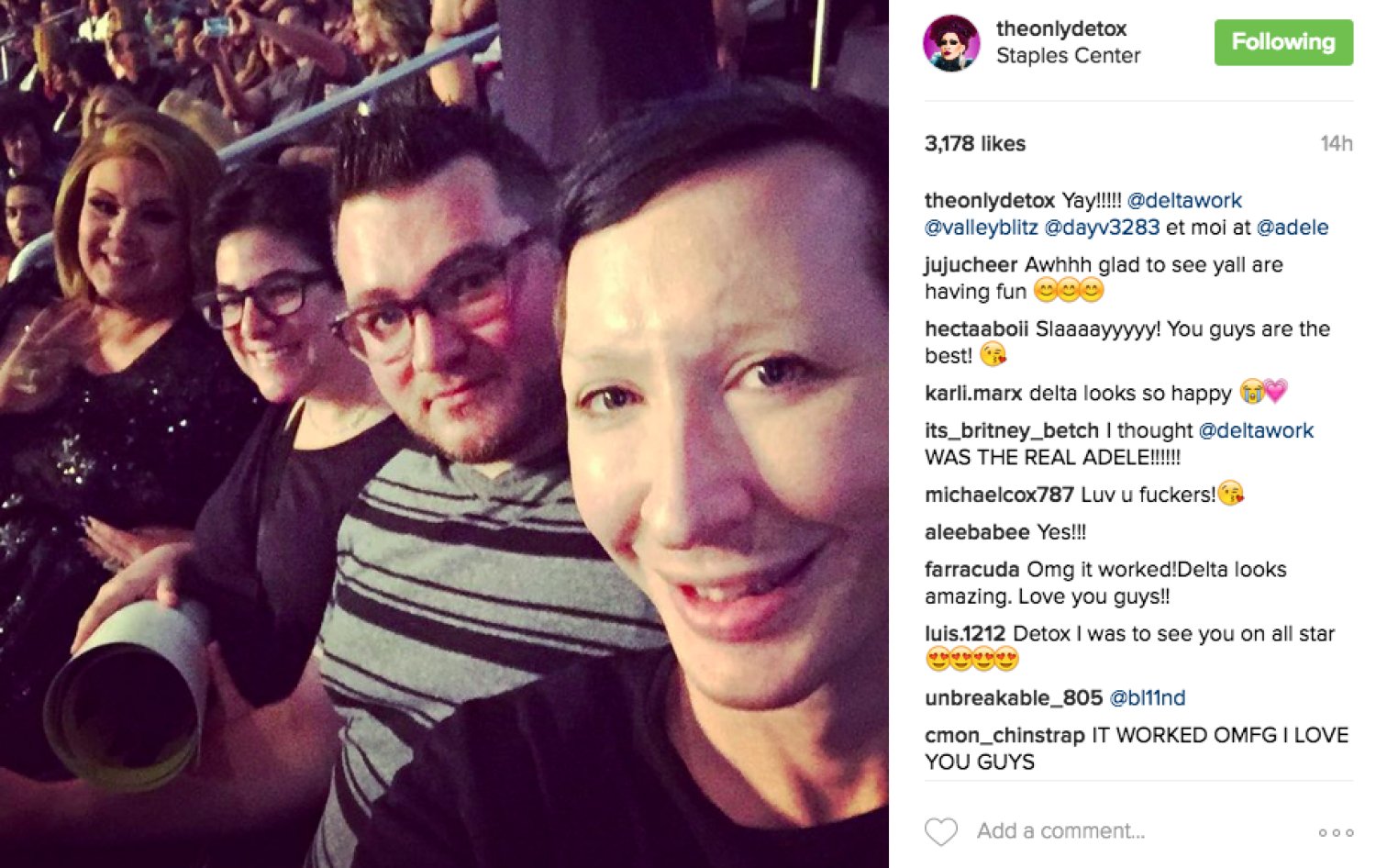 Welcome to my world.... : Adele Brings Delta Work On Stage During Concert