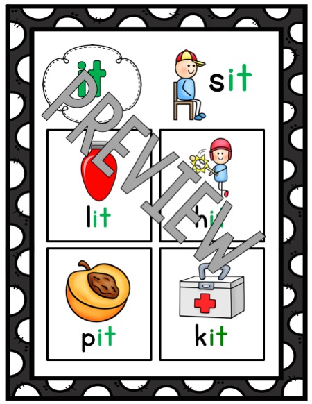 Emily Jane Creates: CVC WORD FAMILY POSTERS
