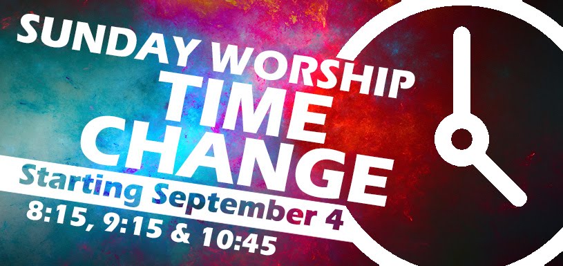 HebronHerald: New Worship Times Begin in September