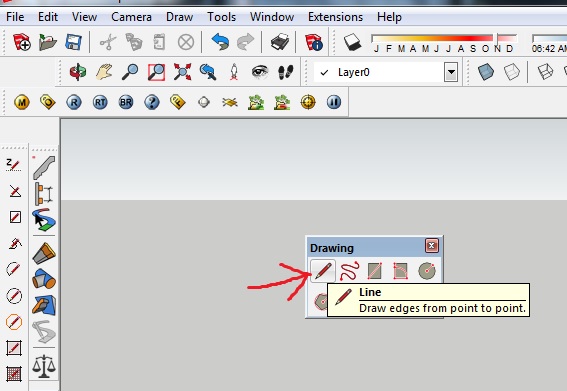Cara Menggunakan Sketchup Line Tool - Tutorial Autocad dan Sketchup ...