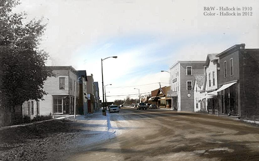 St. Vincent Memories: Then & Now: Downtown Hallock