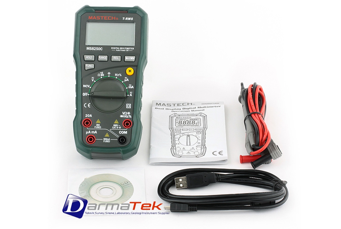 Mastech MS-8250C Autoranging Digital Multimeter | Toko Darmatek Indonesia