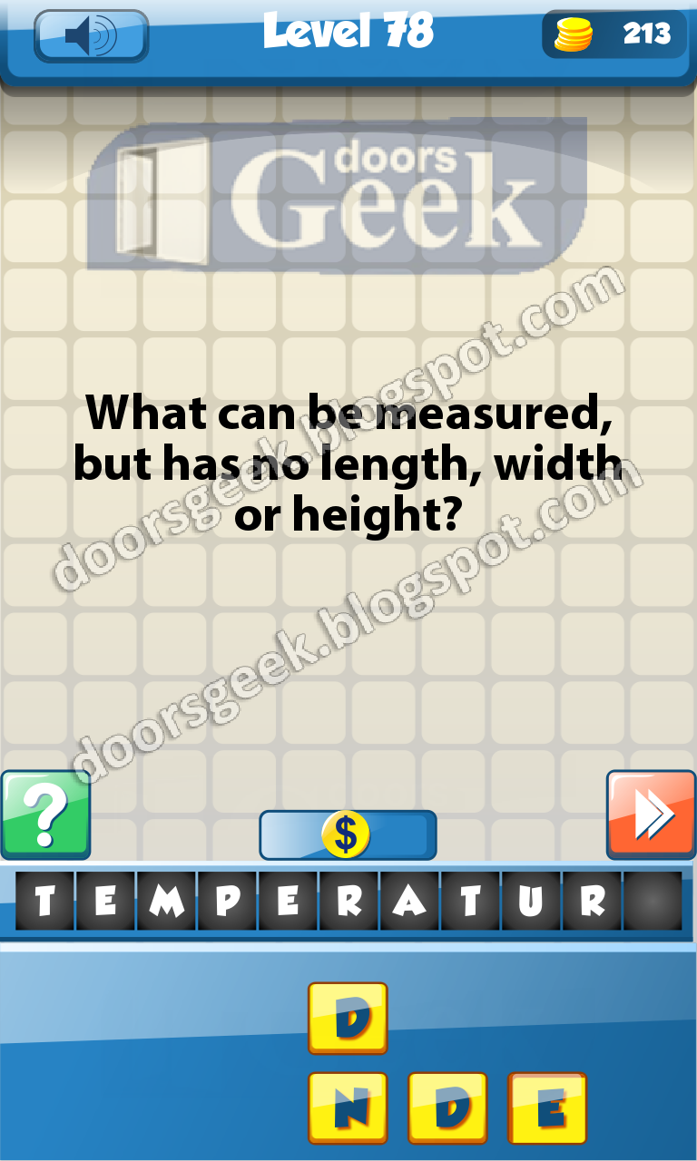 Little Riddles – Brain Teaser Level 78 ~ Doors Geek
