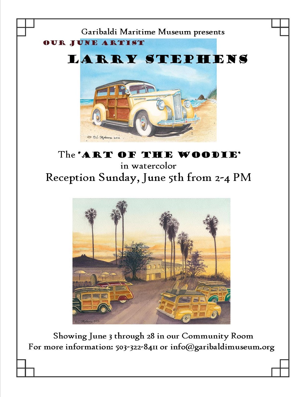 Garibaldi Maritime Museum: June Artist - Larry Stephens