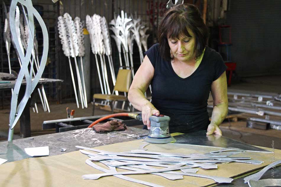 Public Art in Chicago: Christine Rojek at work