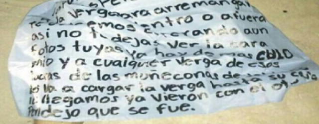 En narcomanta con ejecutado dejan amenazas para cantante Miguel Comando ...