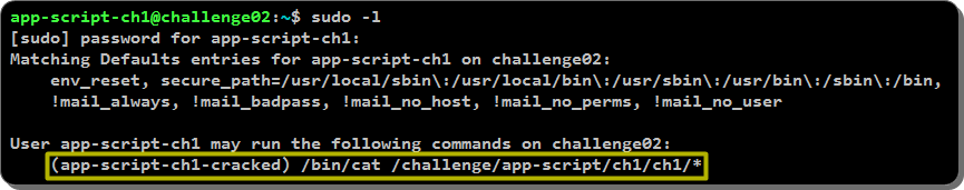 Root me write-up : sudo - weak configuration - Cybersecurity Guide