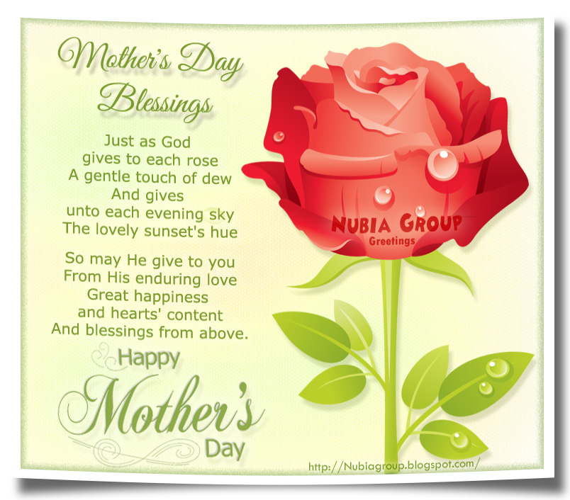 * Nubia_Group e-cards*: Mother's Day Blessings
