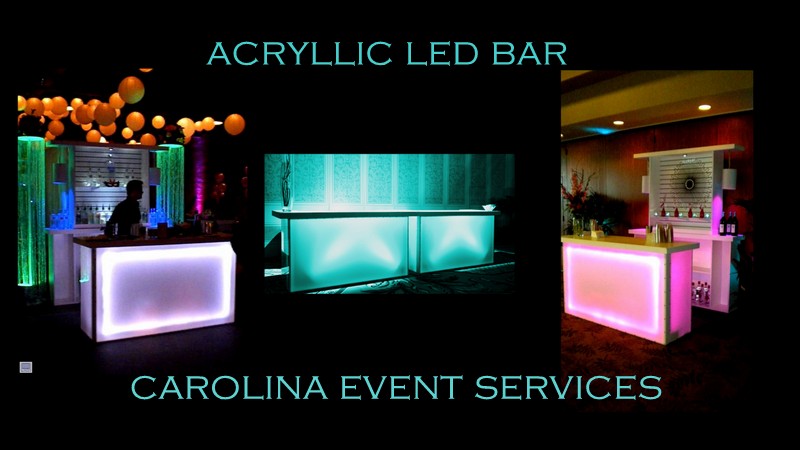 Carolina Event Services: LED Bars & Lighted Highboys