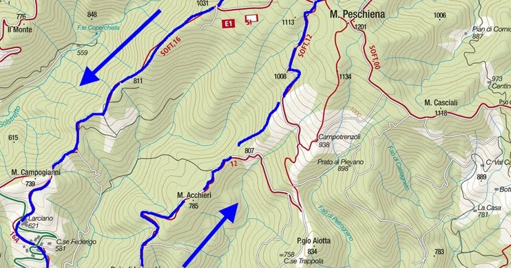 Escursionismo a 360°: Da Corella a Monte Lavane (EE)