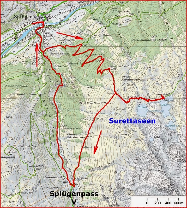 Pfannenstiel Wanderblog: Zu den Surettaseen (Splügen / GR)
