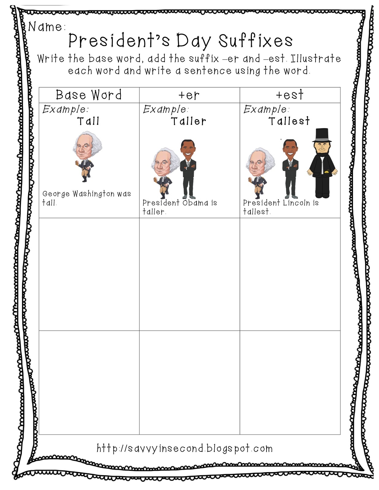 Savvy in Second: President's Day Literacy: Fact and Opinion & More ...