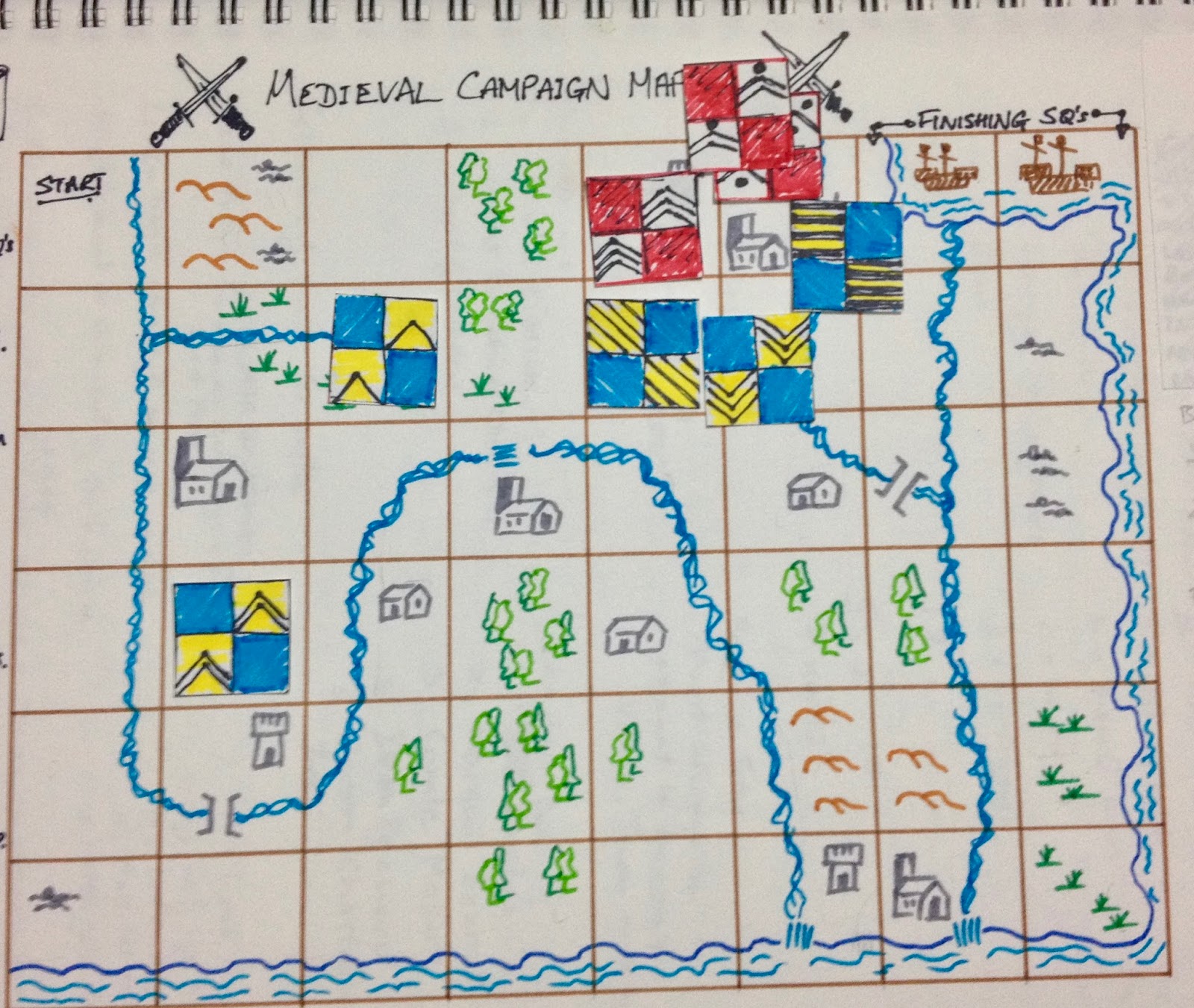 Grid based wargaming - but not always: Hundred Years War Campaign - Game 10