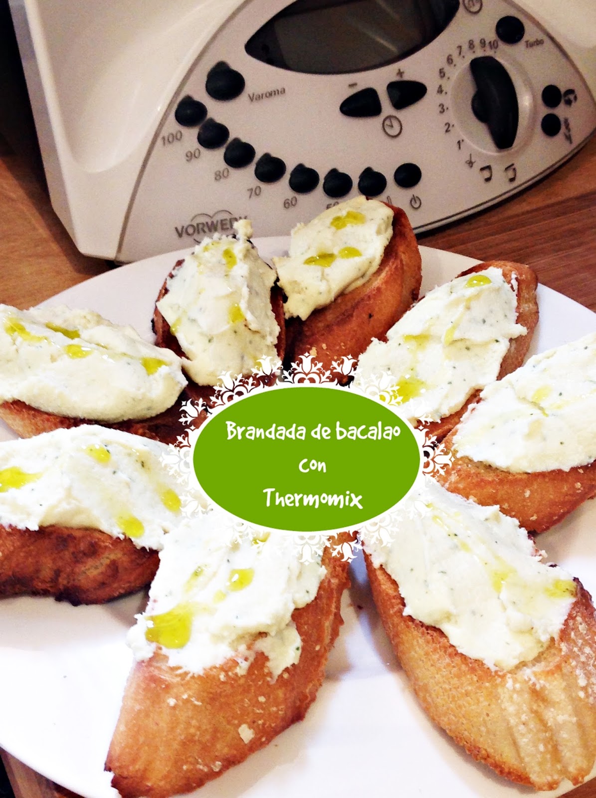 MONTADITOS DE BRANDADA DE BACALAO CON THERMOMIX