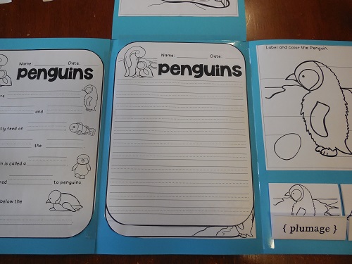 The Paper Maid: Interactive Penguin Lapbook