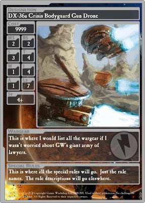 Kris Wall Minis: Warhammer 40k Unit Cards