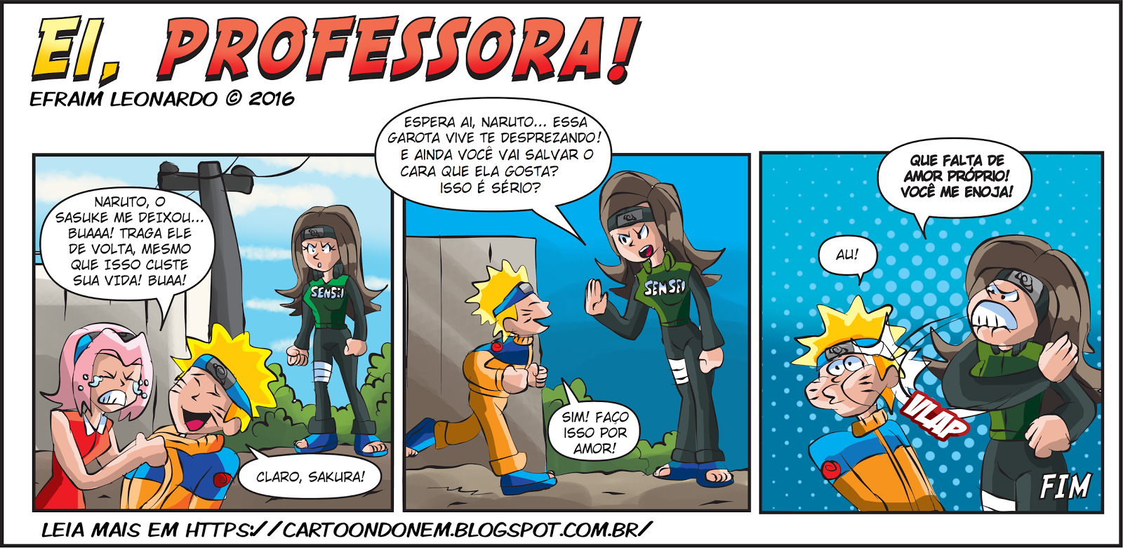 Ei, Professora! Tirinha de humor