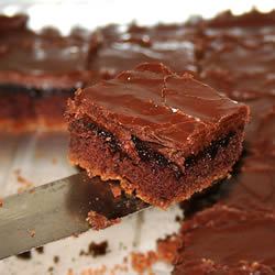 The Frosting On Top: Texas Sheet Cake with Chocolate Fudge Frosting