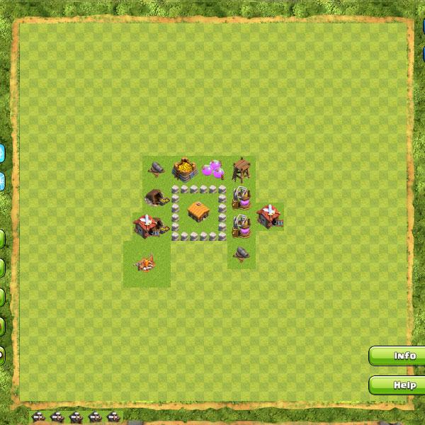 Susunan Formasi Base Town Hall 2 Terbaik di Clash of Clans | M A D A R A