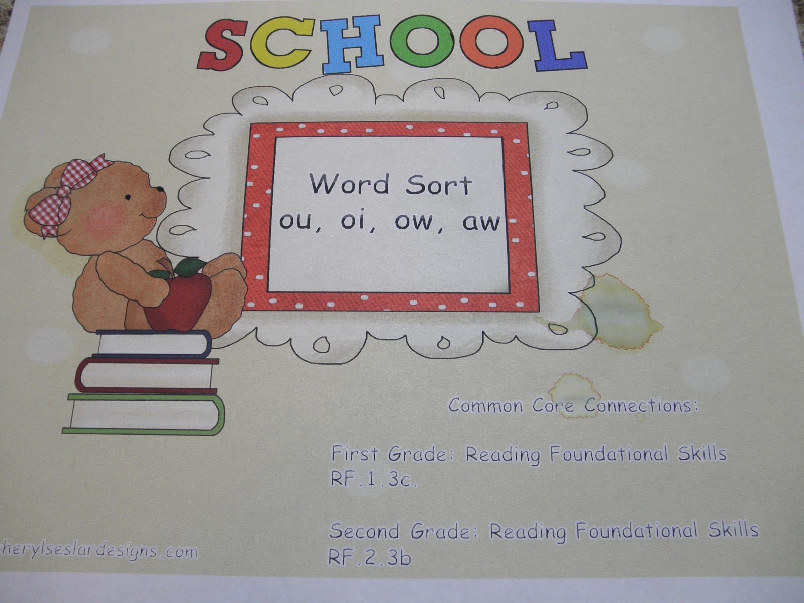 Vicky's Common Core Connections: FREE Word Sorts