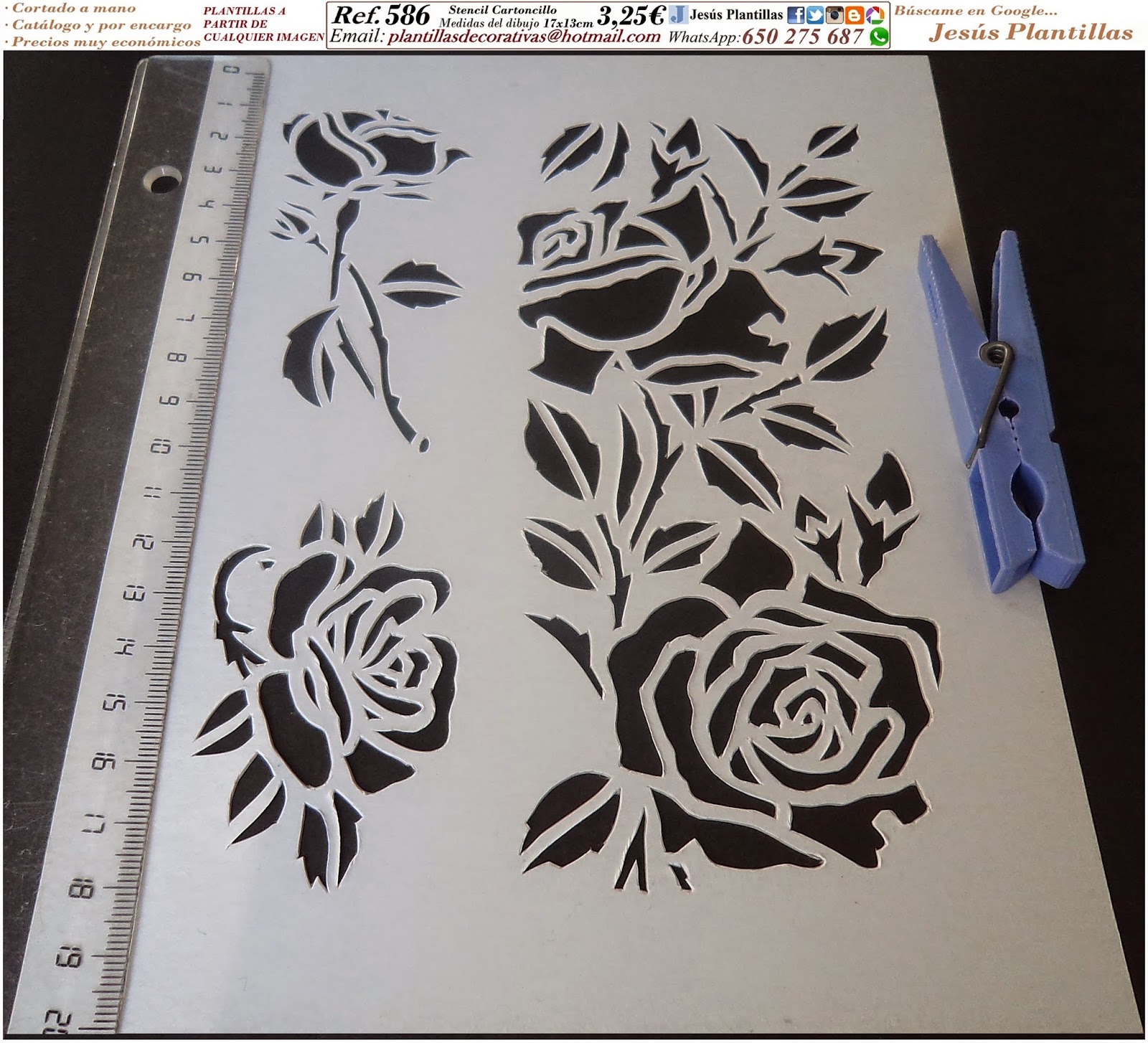 PLANTILLAS DECORATIVAS, ESTARCIDO, STENCIL...