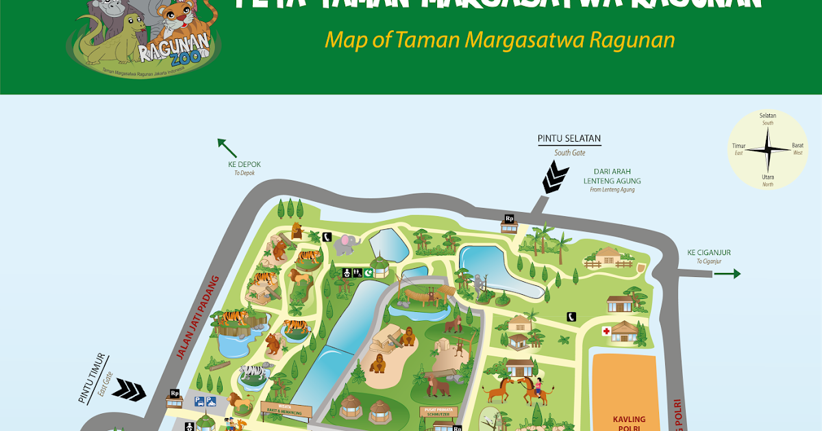 Peta Taman Margasatwa Ragunan - Perumperindo.co.id