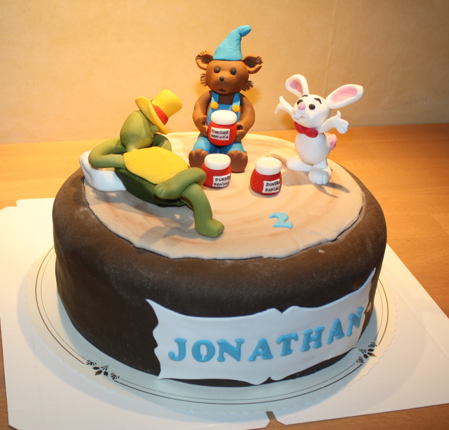 Nilla's Handicraft: Jonathan och Bamse -tårta