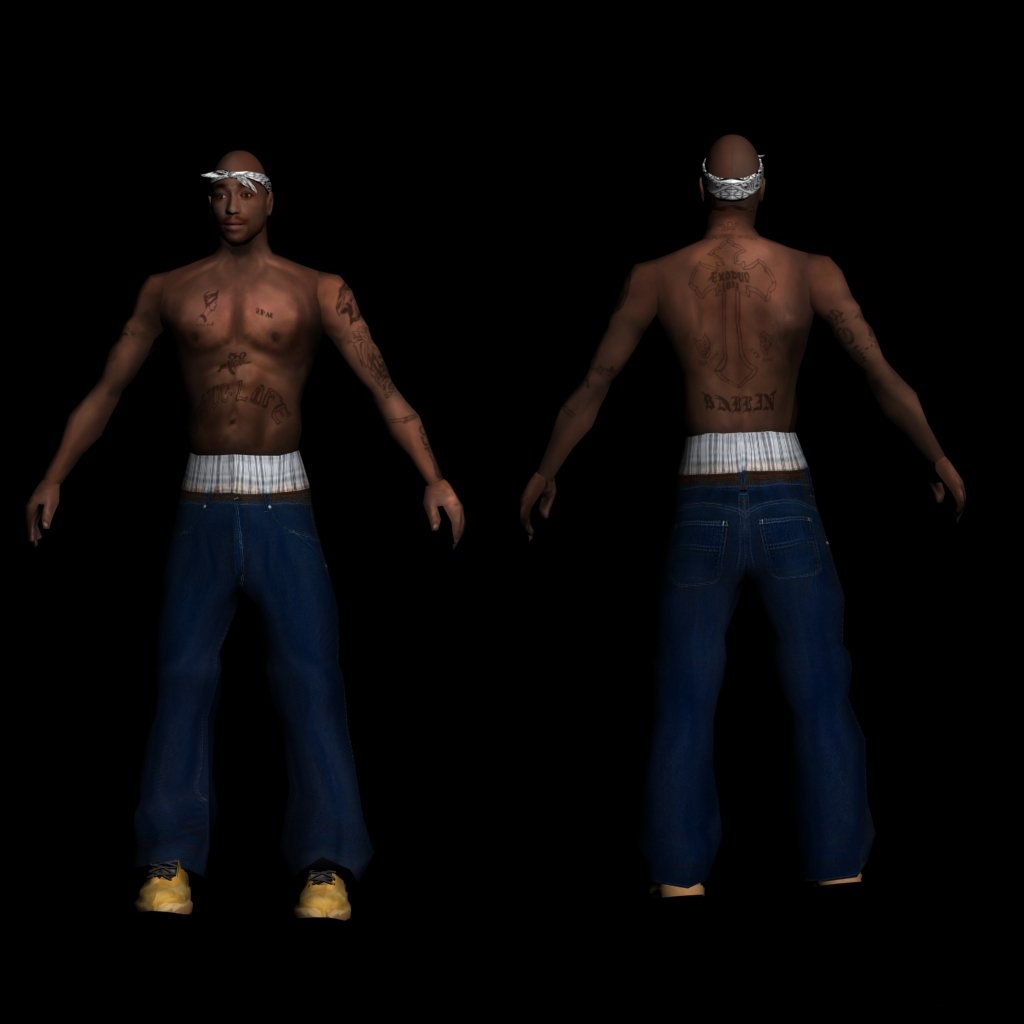 GTA MG EXTREME ::.::: GTA SA - Skin Tupac em HD