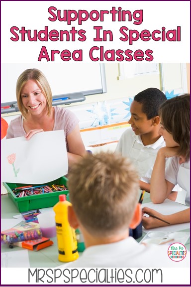 Supporting Students In Special Area Classes · Mrs. P's Specialties
