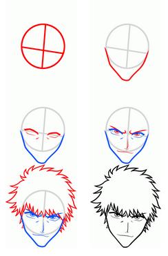 How to Draw Anime Bleach Ichigo Easy | How To Draw Anime