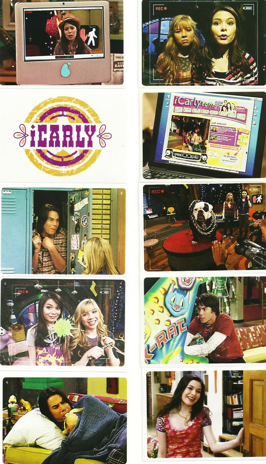 iCarly News Br: SCAN DE ALGUMAS FIGURINHAS DO NOVO ÁLBUM iCARLY
