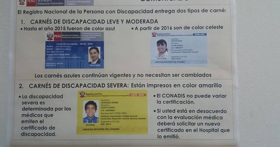 Nuevo Carnet de Conadis