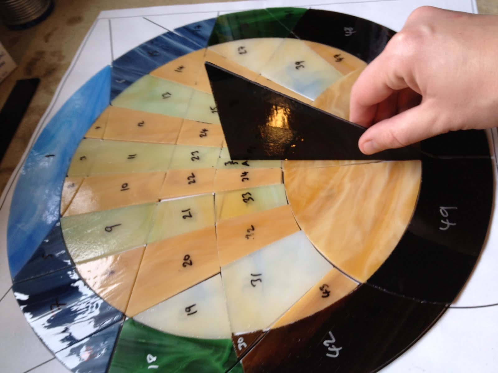 Drilling Holes In The Sky: Stained Glass Sundial