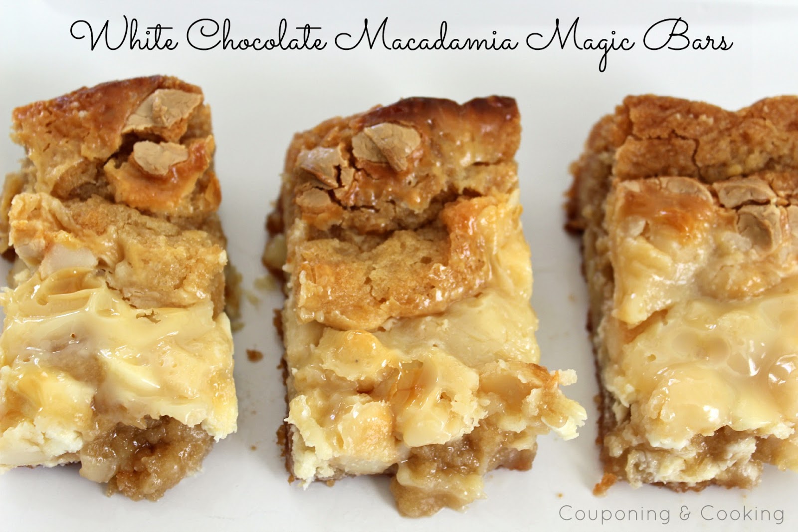 Tobins' Tastes: White Chocolate Macadamia Magic Bars