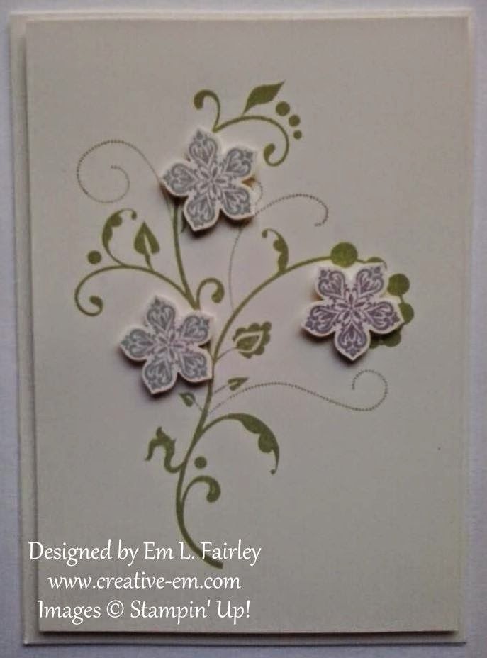 Creative Em: Quick Cards With Flowering Flourishes