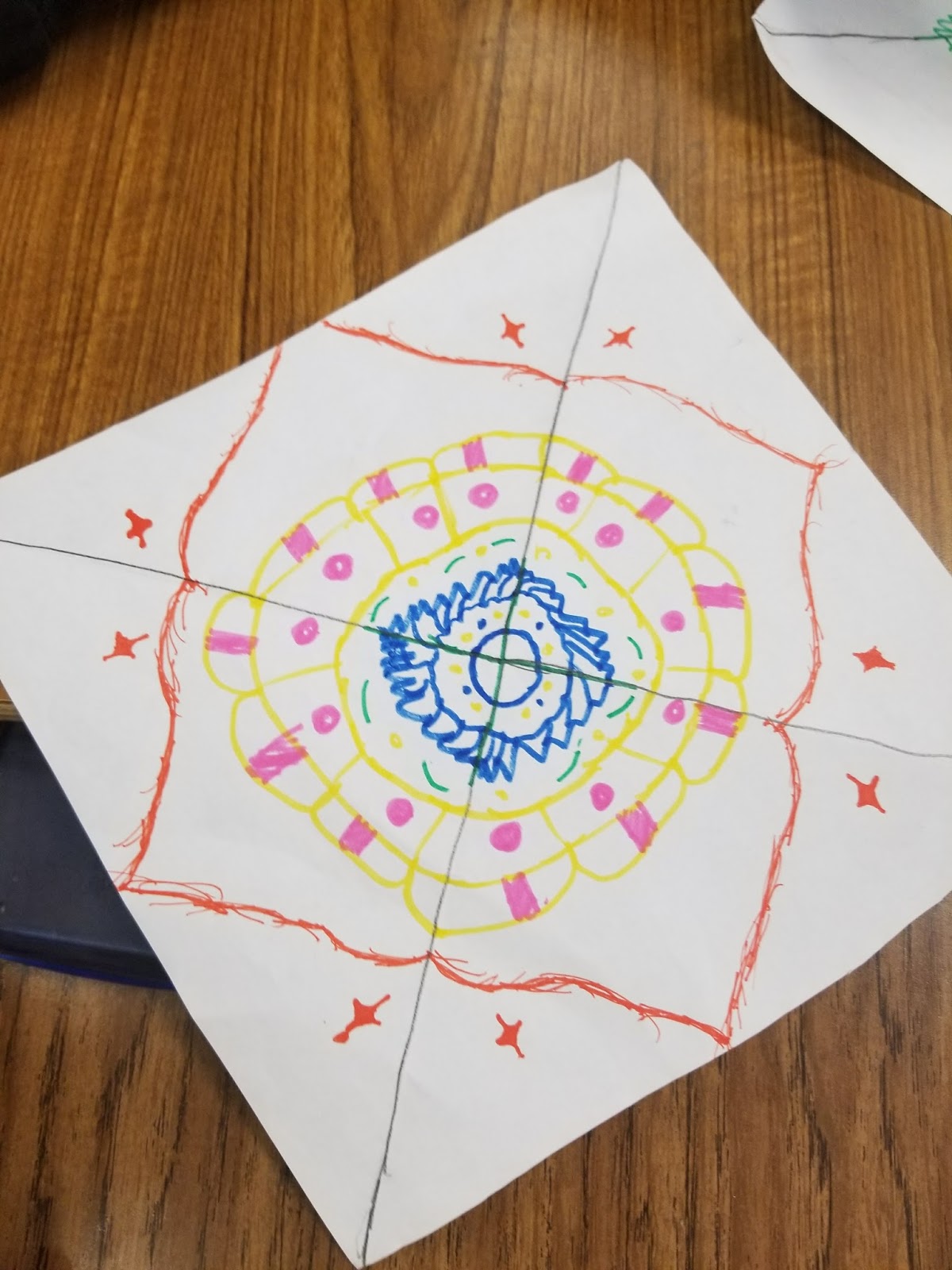 Gladys Noon Spellman ES Art: Collaborative Radial Symmetry (6th Grade)