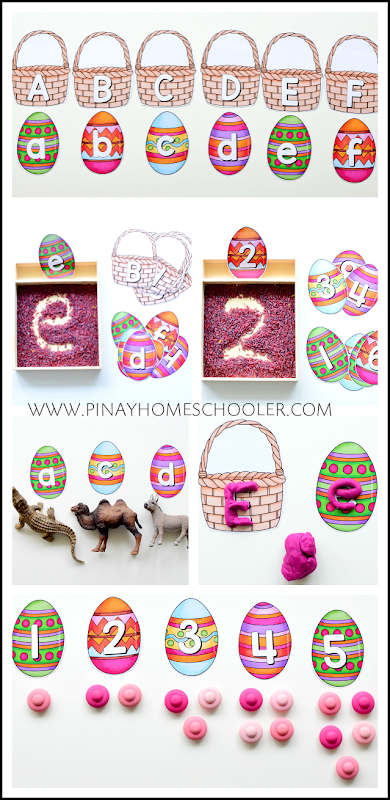 Easter Eggs Letter and Number Cards | The Pinay Homeschooler