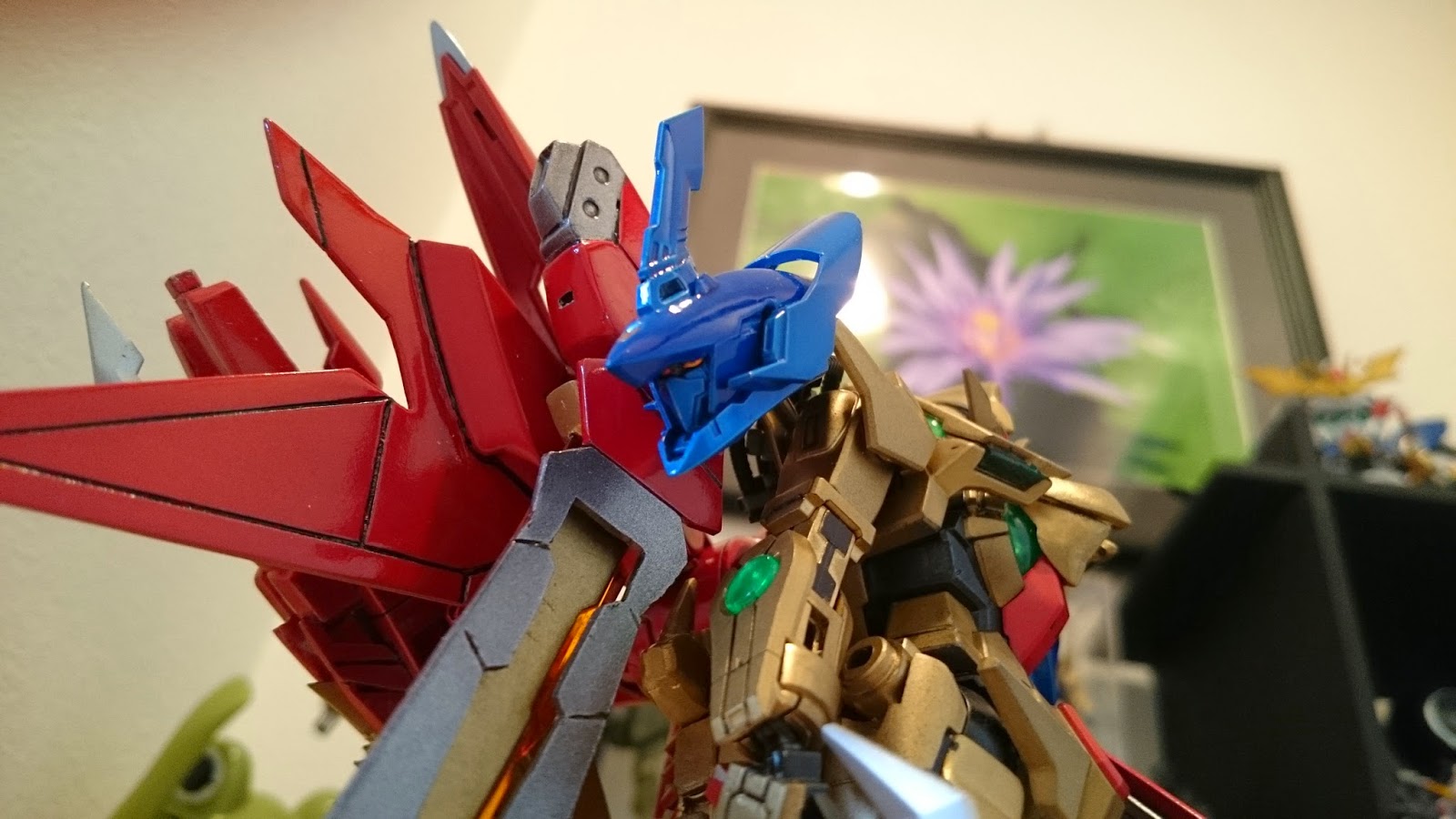 Custom Build: HGBF 1/144 Gundam Amazing Exia "Golden Dragon"